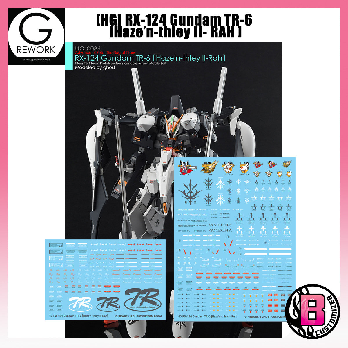 G-Rework [HG] A.O.Z RX-124 Gundam TR-6 (Haze'n-thley II-Rah) Custom Wa ...