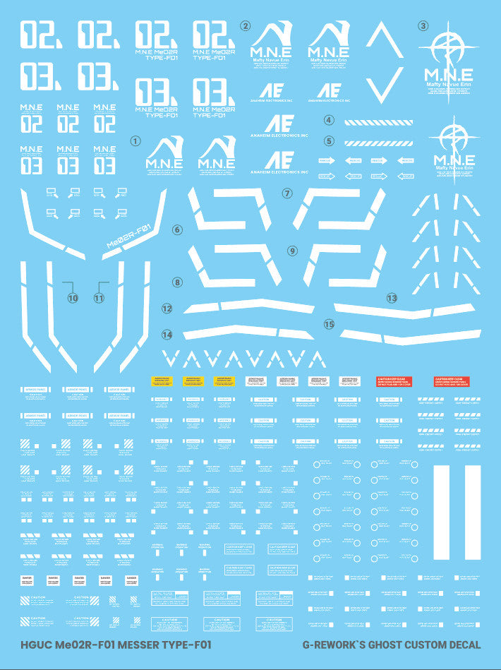 G-Rework [HG] MESSER (water slide decal) – Becky Customizer Store