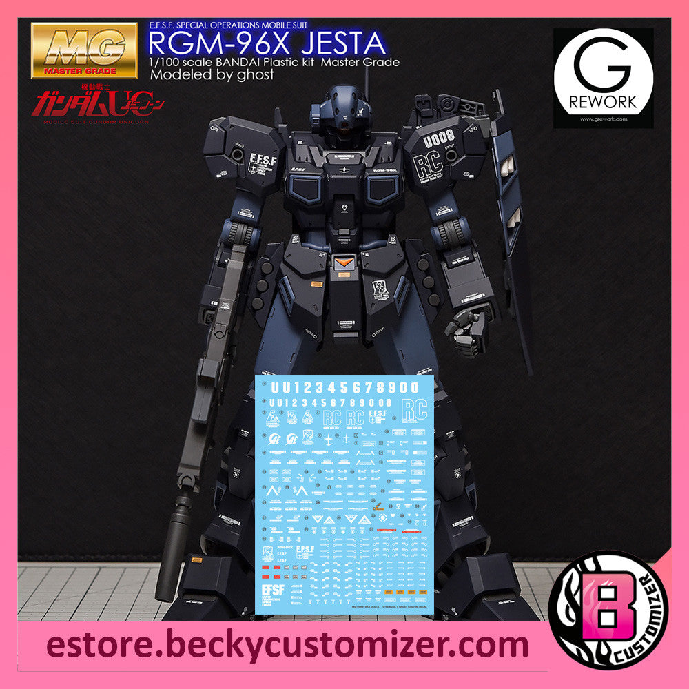 G-Rework [MG] RGM-96X JESTA (water decal) – Becky Customizer Store
