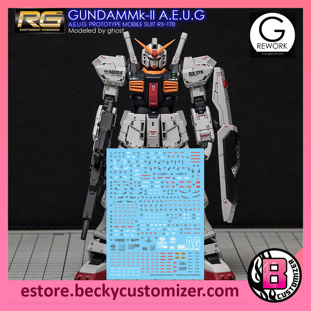 G-Rework [RG] RX-178 MK-II GUNDAM [AEUG] (water decal) – Becky ...